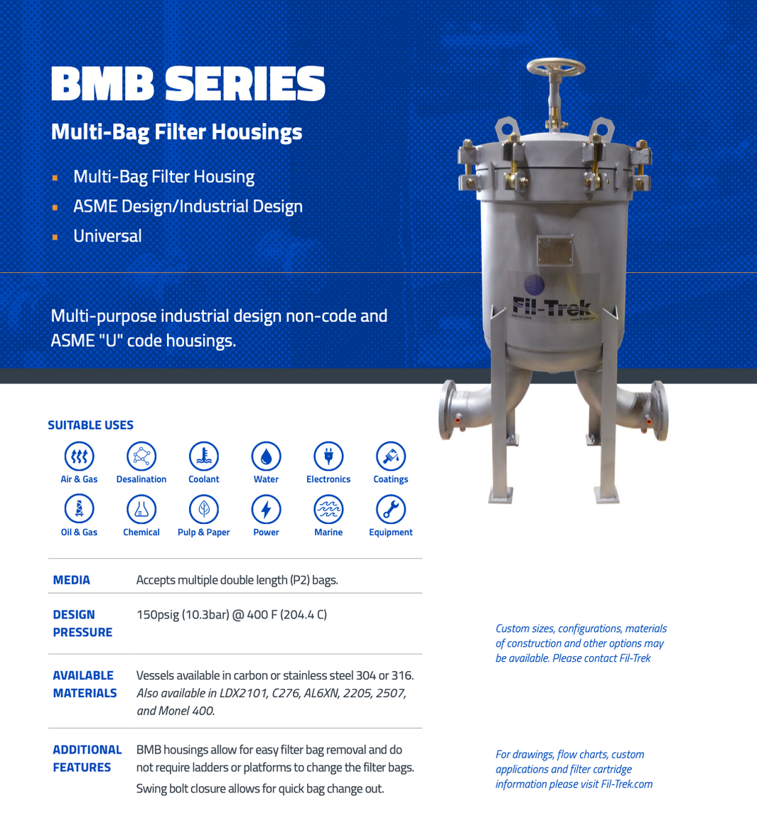 6" SINGLE FILTER POD — Coastal Pumps